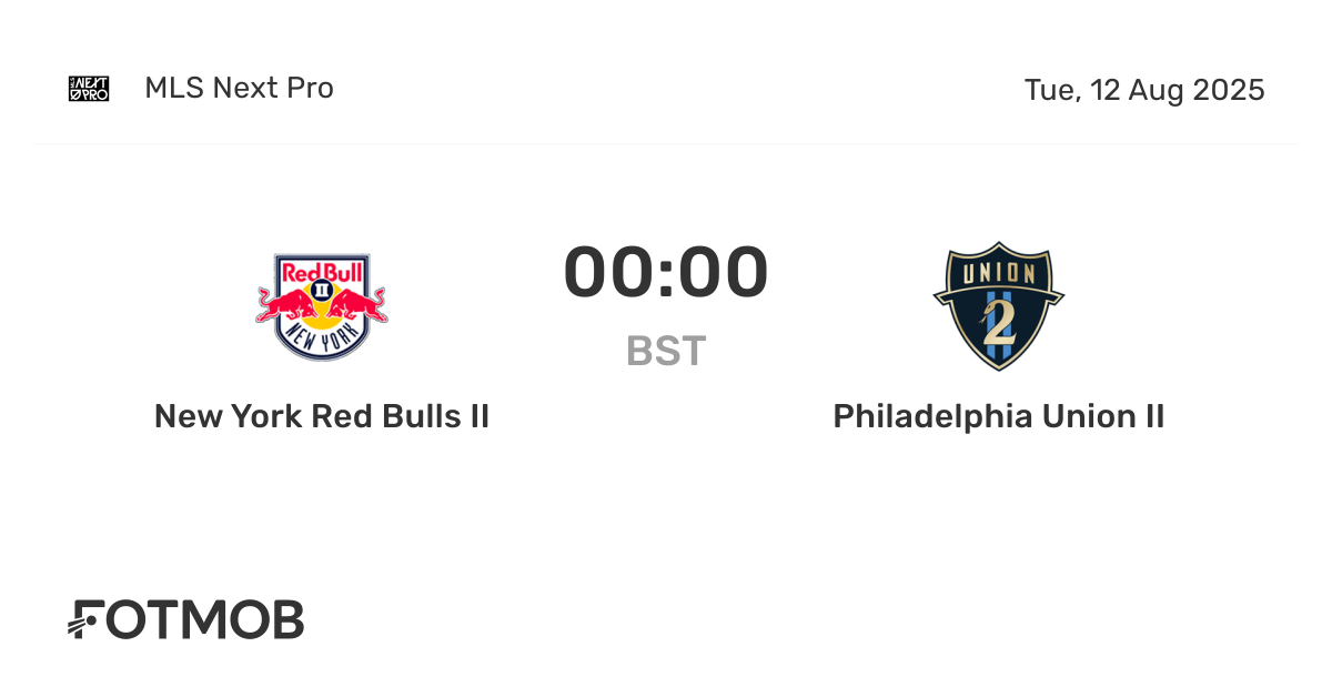 New York Red Bulls II vs Philadelphia Union II - live score, predicted ...