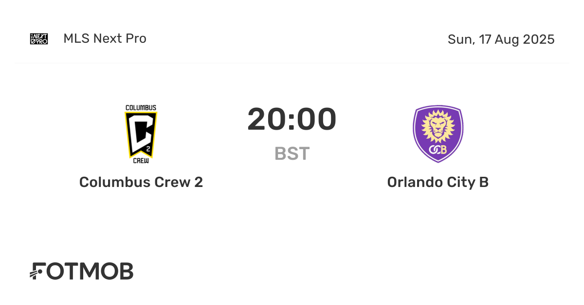 Columbus Crew II vs Orlando City B - live score, predicted lineups and ...