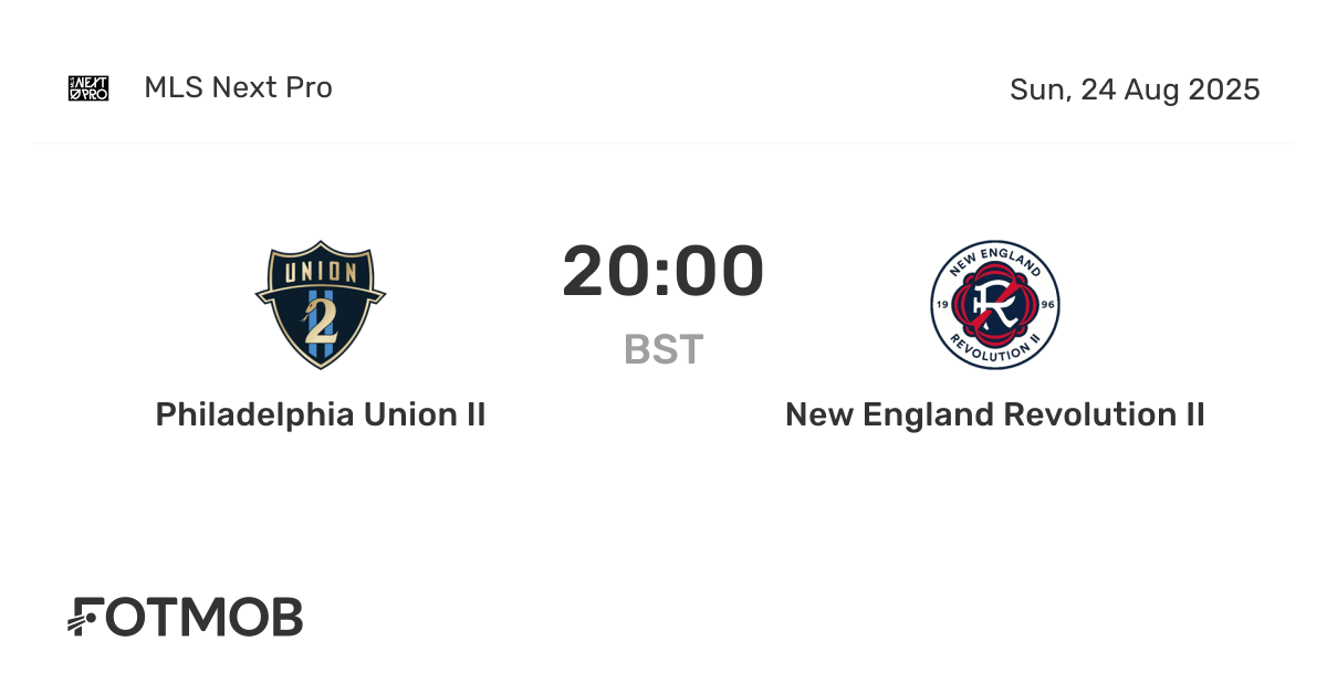 Philadelphia Union II vs New England Revolution II - live score ...
