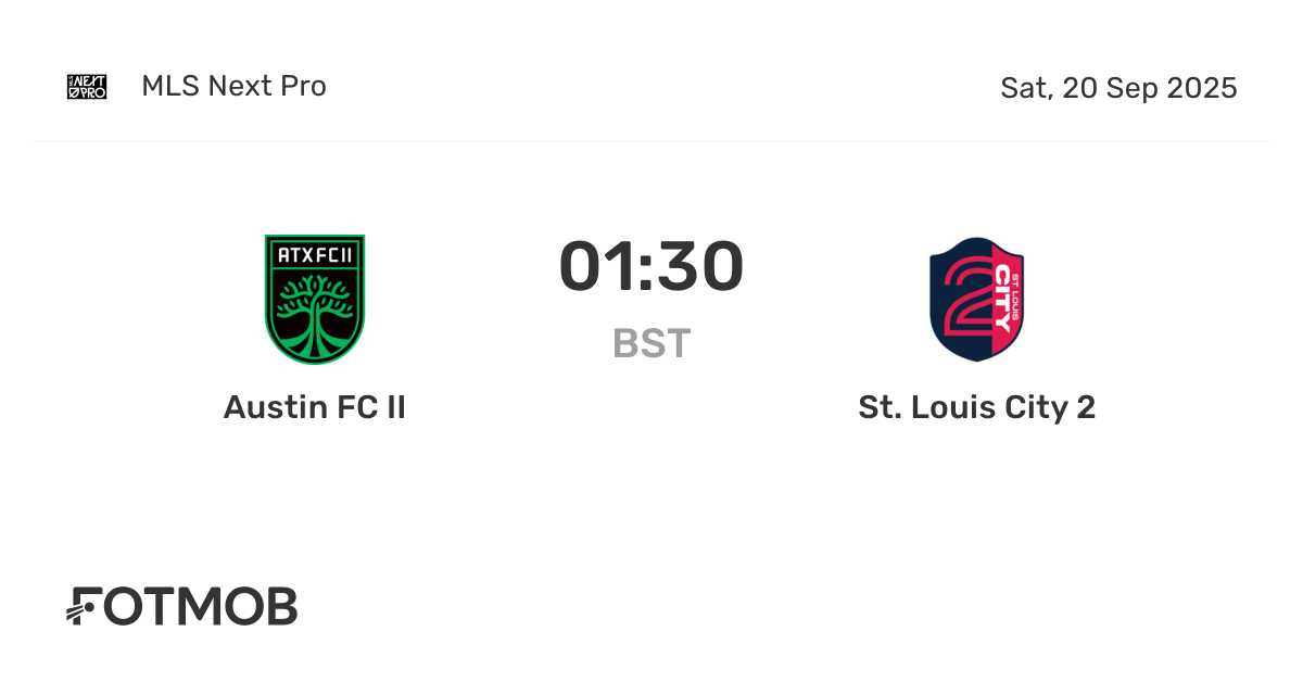 Austin FC II vs St. Louis City 2 - live score, predicted lineups and ...