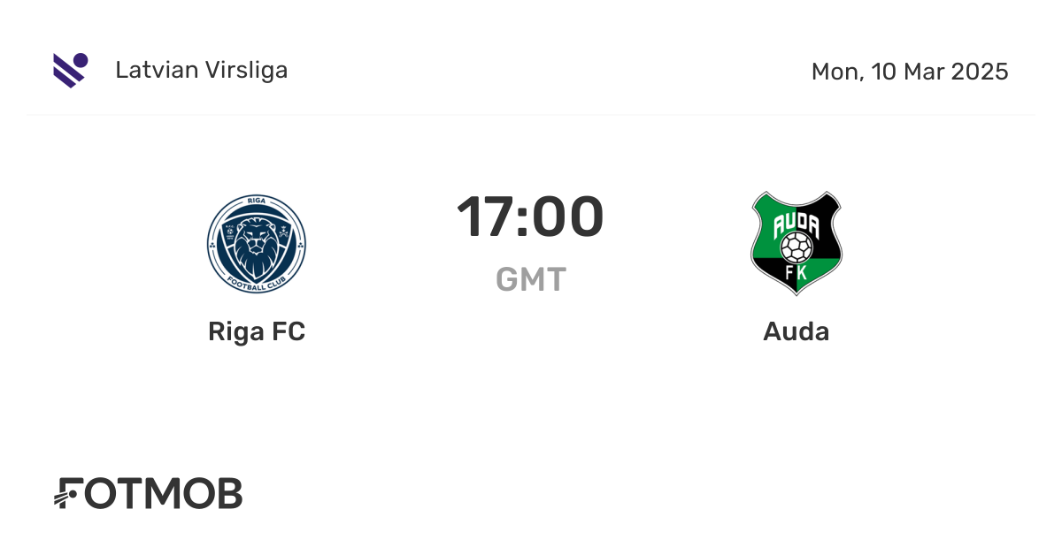 Riga FC vs Auda - resultado ao vivo, equipas iniciais prováveis e ...
