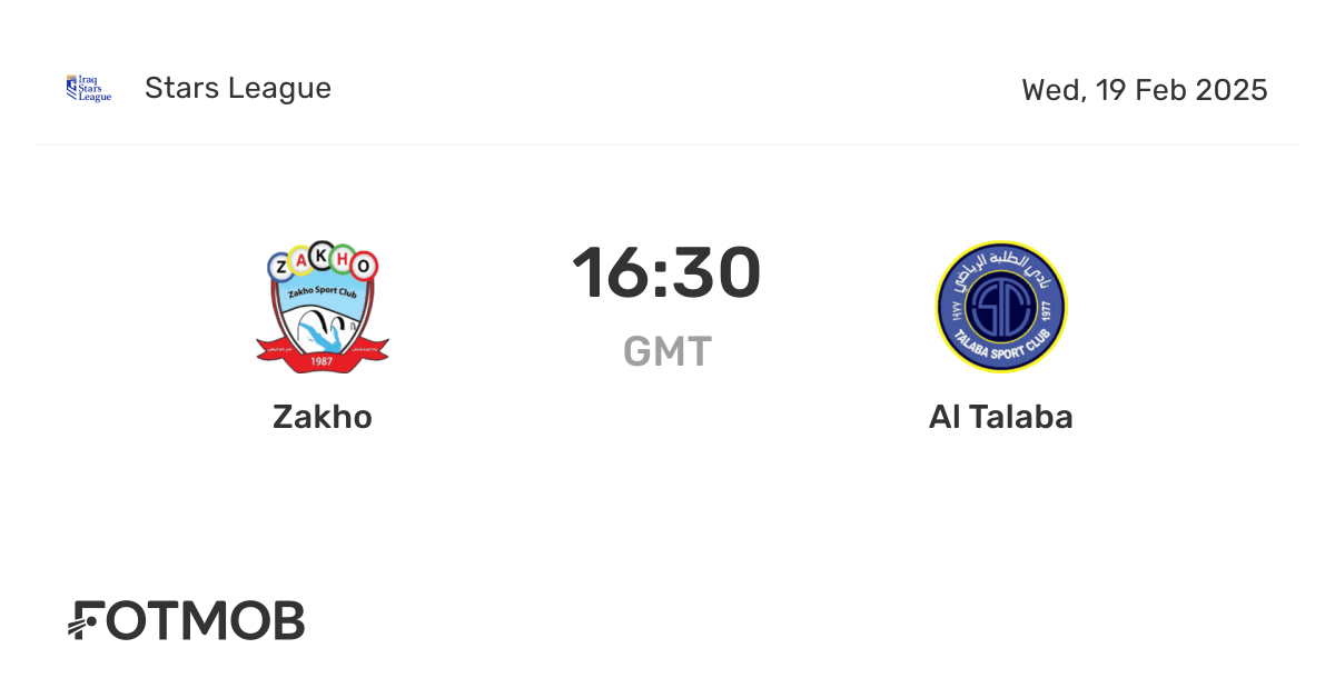 Zakho vs Al Talaba - live score, predicted lineups and H2H stats