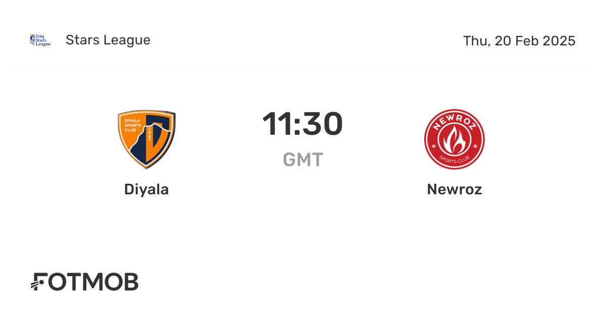 Diyala vs Newroz - live score, predicted lineups and H2H stats