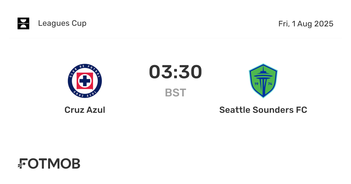 Cruz Azul vs Seattle Sounders FC - live score, predicted lineups and ...