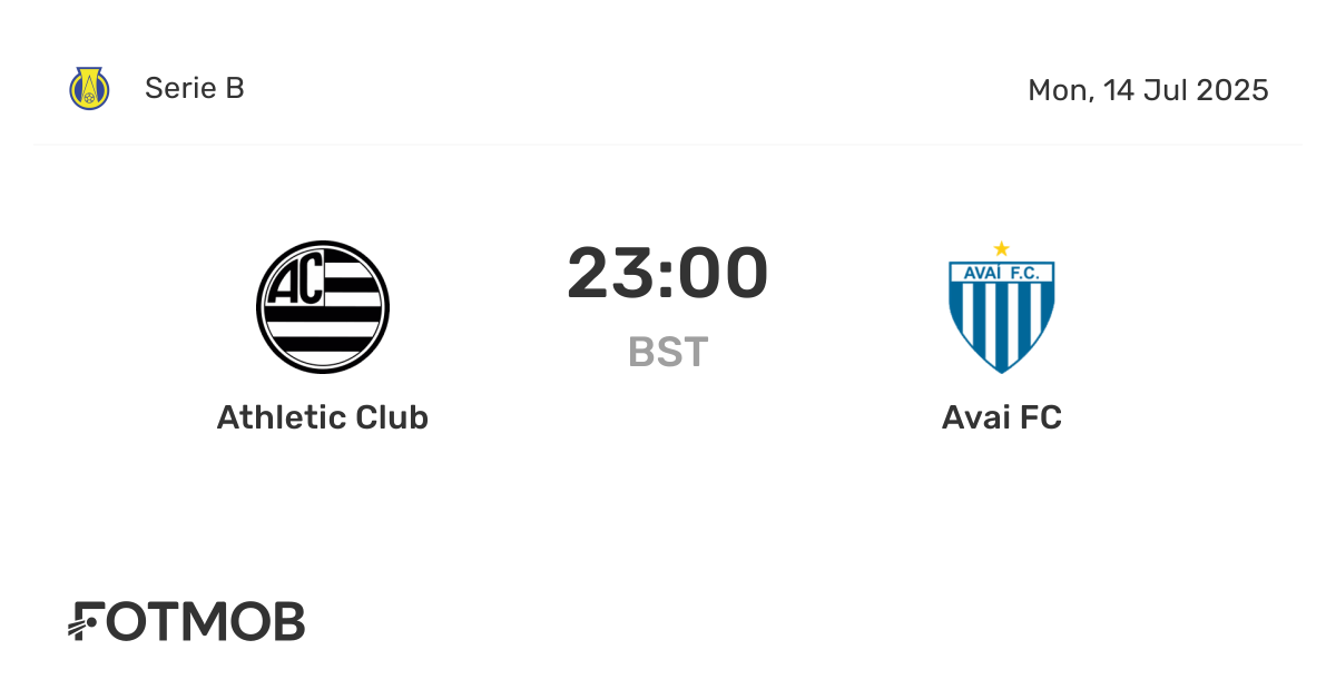 Athletic Club vs Avai FC - live score, predicted lineups and H2H stats