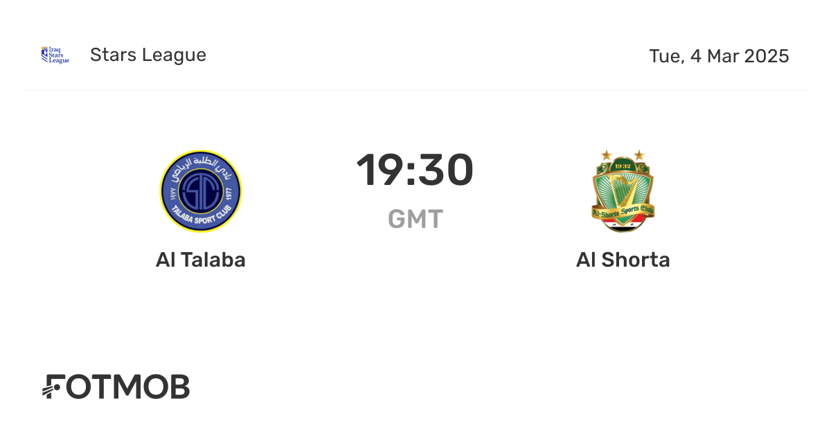Al Talaba vs Al Shorta - live score, predicted lineups and H2H stats