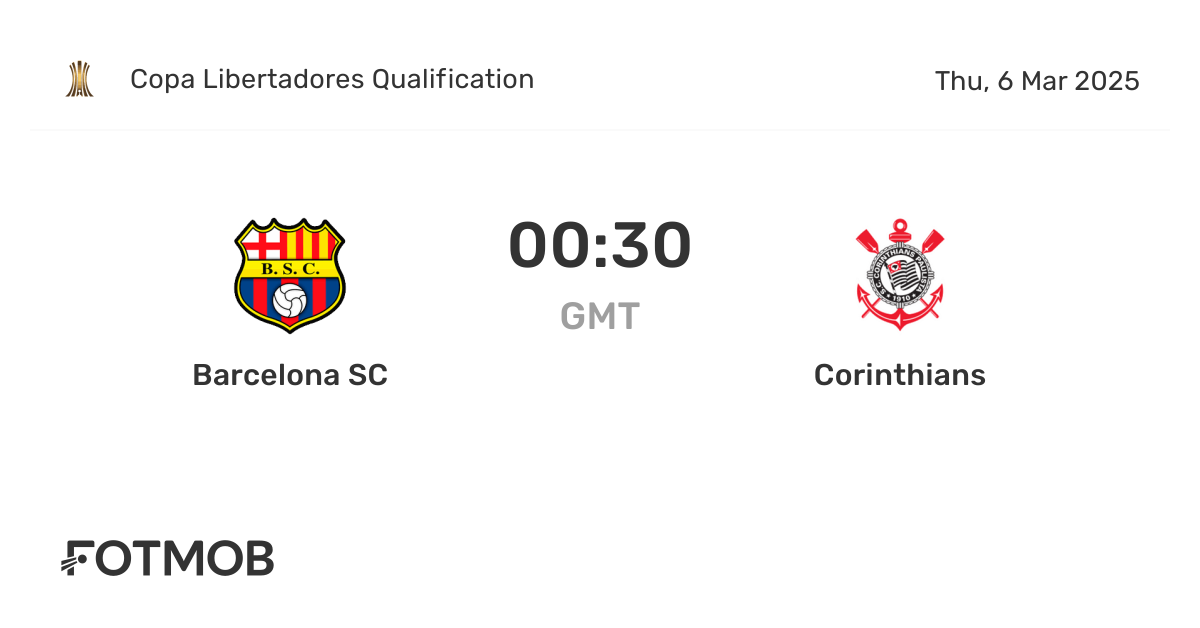 Barcelona SC contre Corinthians - score en direct, compositions ...