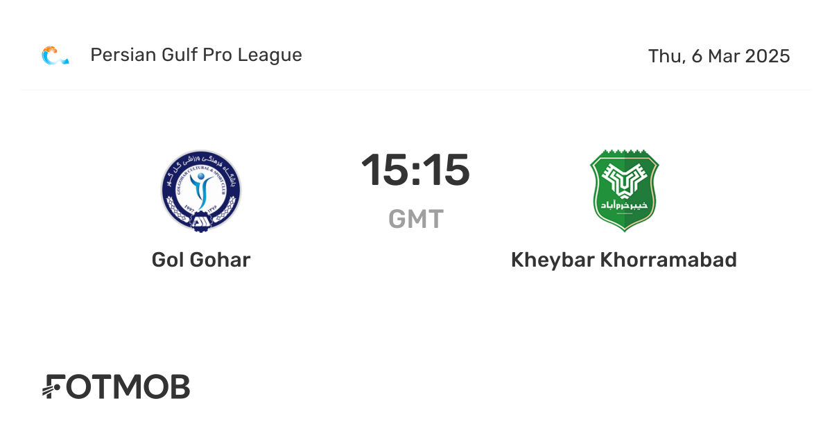 Gol Gohar vs Kheybar Khorramabad - live score, predicted lineups and ...
