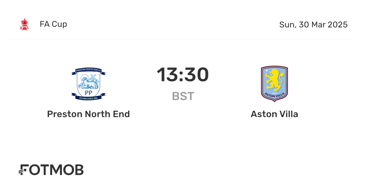 Preston North End vs Aston Villa - live score, predicted lineups and H2H stats