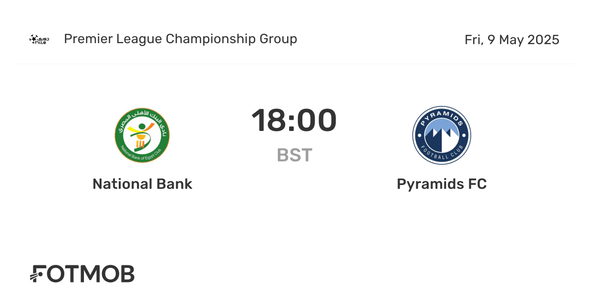 National Bank vs Pyramids FC - live score, predicted lineups and H2H stats