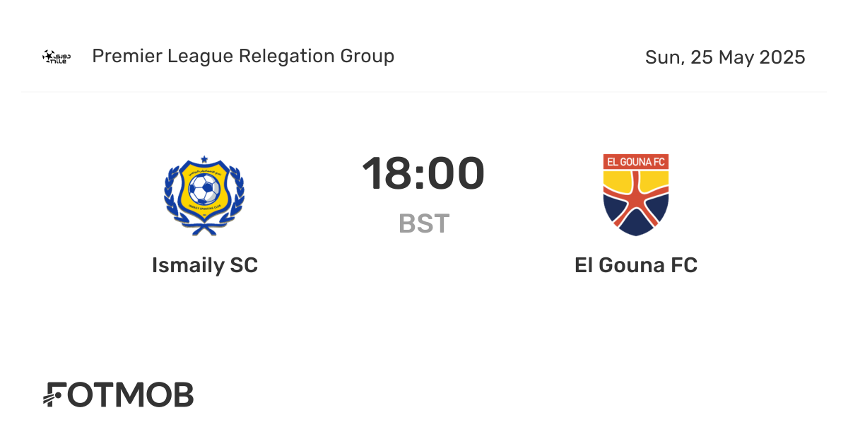 Ismaily SC vs El Gouna FC - live score, predicted lineups and H2H stats