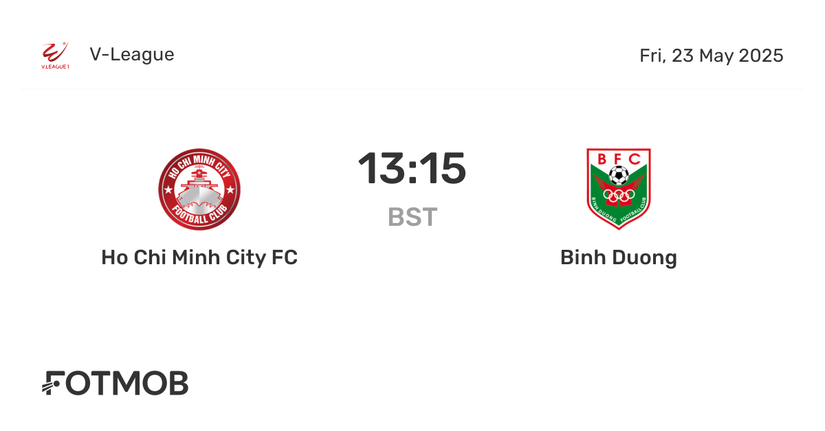 Ho Chi Minh City FC vs Binh Duong - live score, predicted lineups and H2H stats