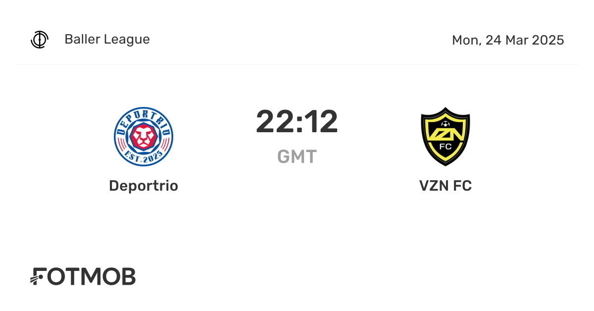 Deportrio vs VZN FC - live score, predicted lineups and H2H stats