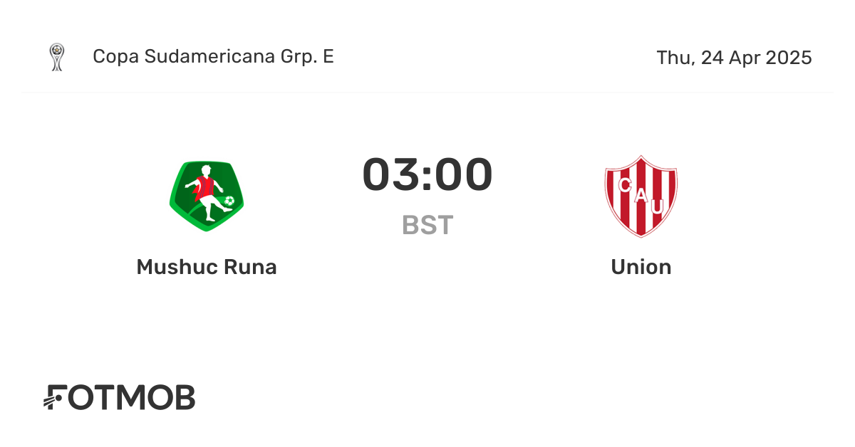 Mushuc Runa x Union - placar ao vivo, escalações prováveis e ...
