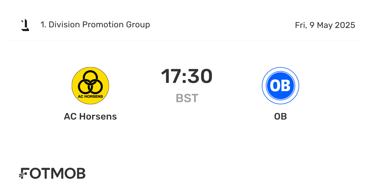 AC Horsens vs OB - live score, predicted lineups and H2H stats