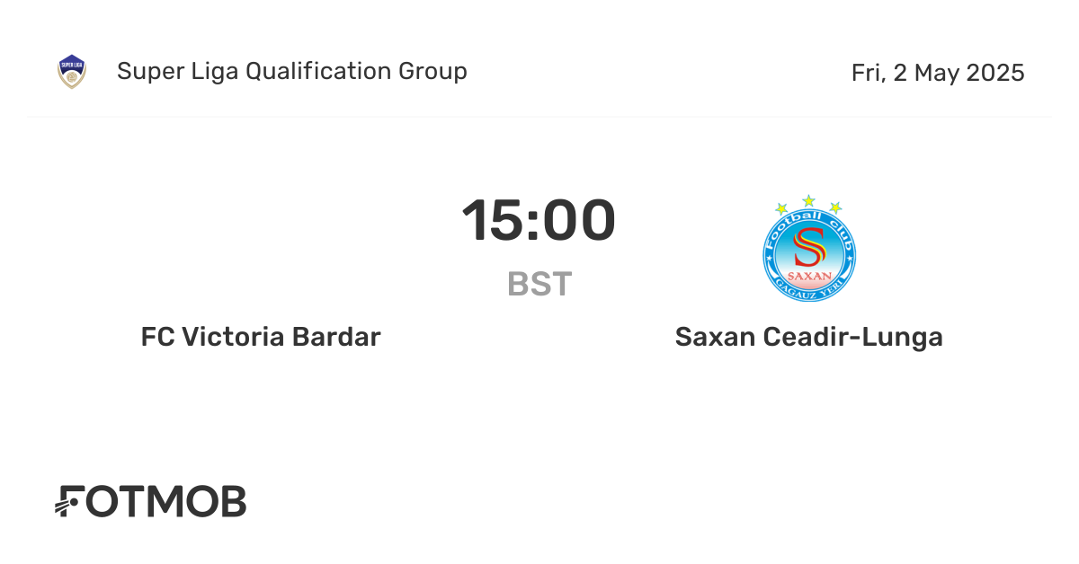 FC Victoria Bardar vs Saxan Ceadir-Lunga - live score, predicted ...