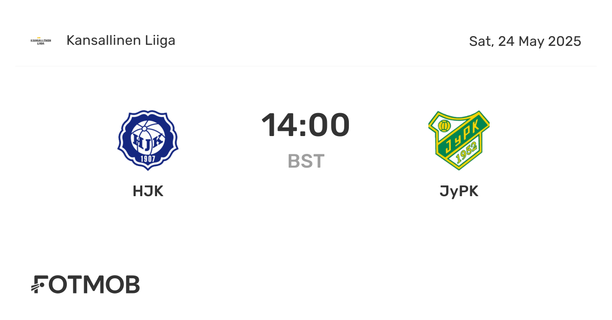 HJK vs JyPK - live score, predicted lineups and H2H stats