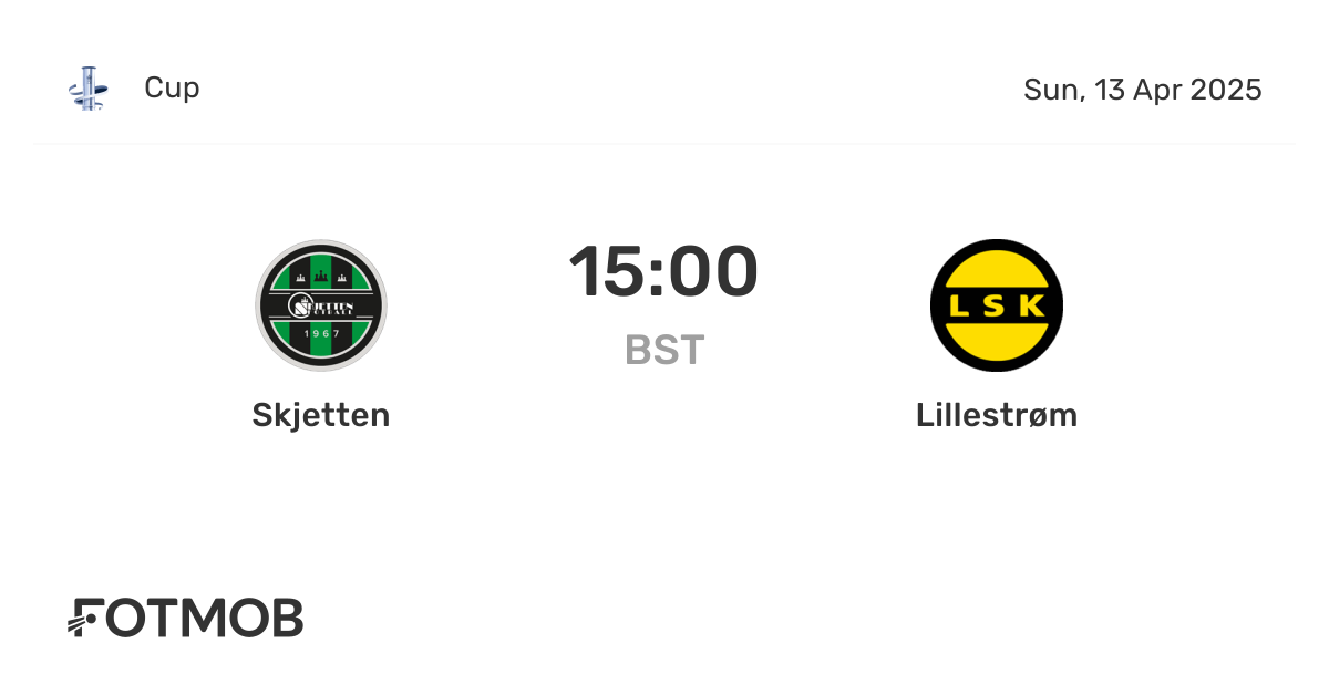 Skjetten mot Lillestrøm - live resultater, forventede lagoppstillinger ...