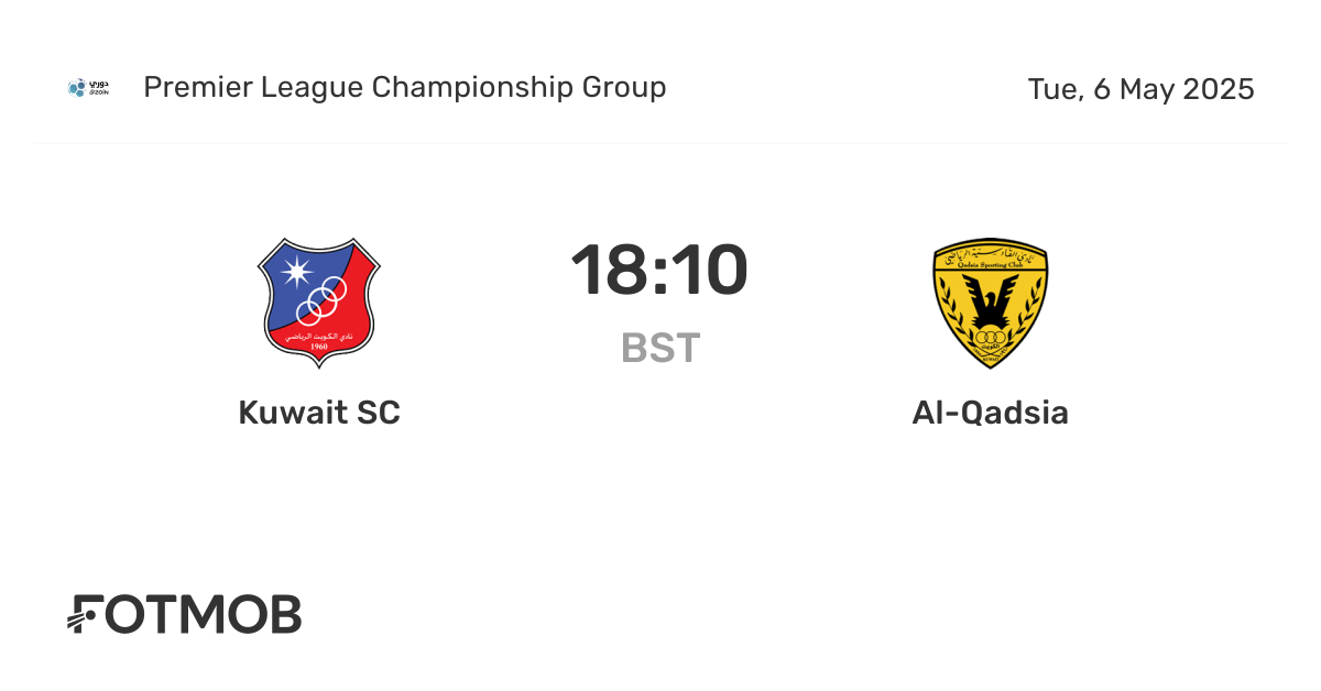 Kuwait SC vs Al-Qadsia - live score, predicted lineups and H2H stats