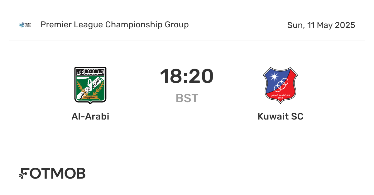 Al-Arabi vs Kuwait SC - live score, predicted lineups and H2H stats