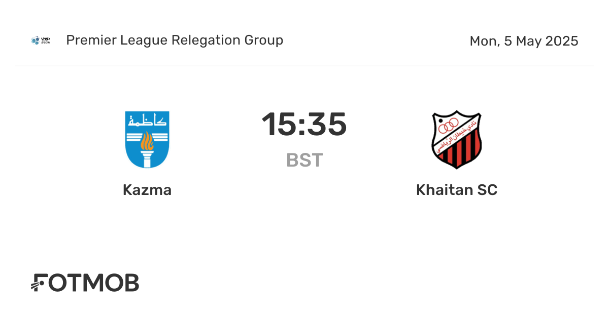 Kazma vs Khaitan SC - live score, predicted lineups and H2H stats