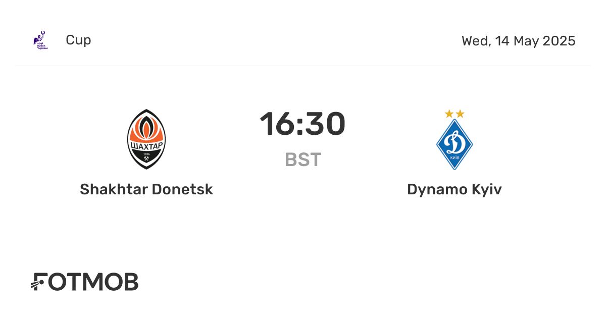 Shakhtar Donetsk vs Dynamo Kyiv - live score, predicted lineups and H2H stats