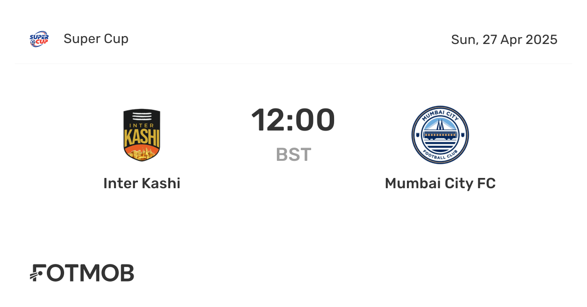 Inter Kashi vs Mumbai City FC - live score, predicted lineups and H2H stats