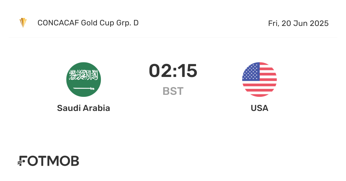 Saudi-Arabia mot USA - live resultater, forventede lagoppstillinger og ...