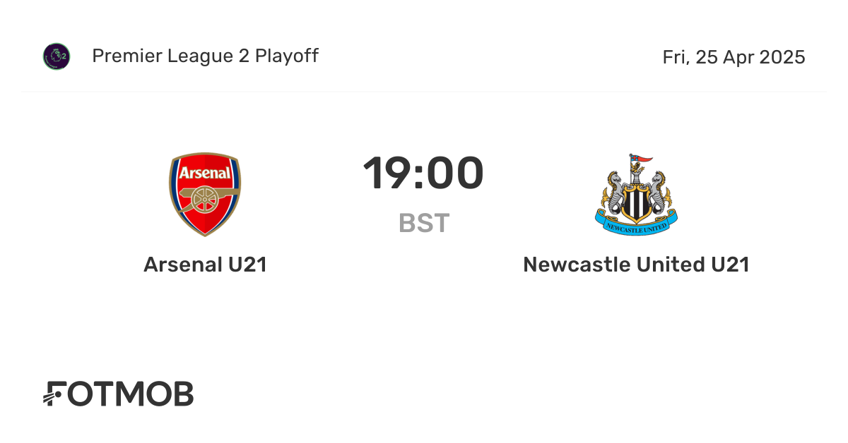 Arsenal Academy vs Newcastle United Academy - live score, predicted lineups and H2H stats