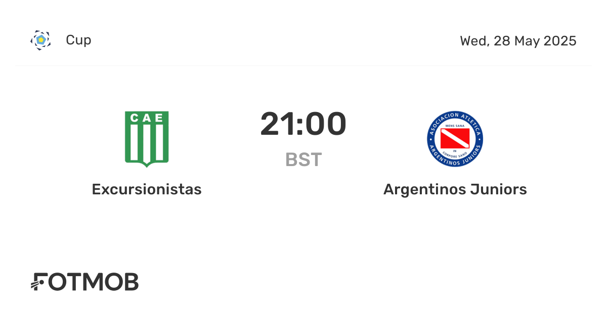 Excursionistas vs Argentinos Juniors - live score, predicted lineups ...