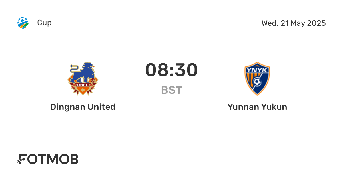 Dingnan United vs Yunnan Yukun - live score, predicted lineups and H2H stats