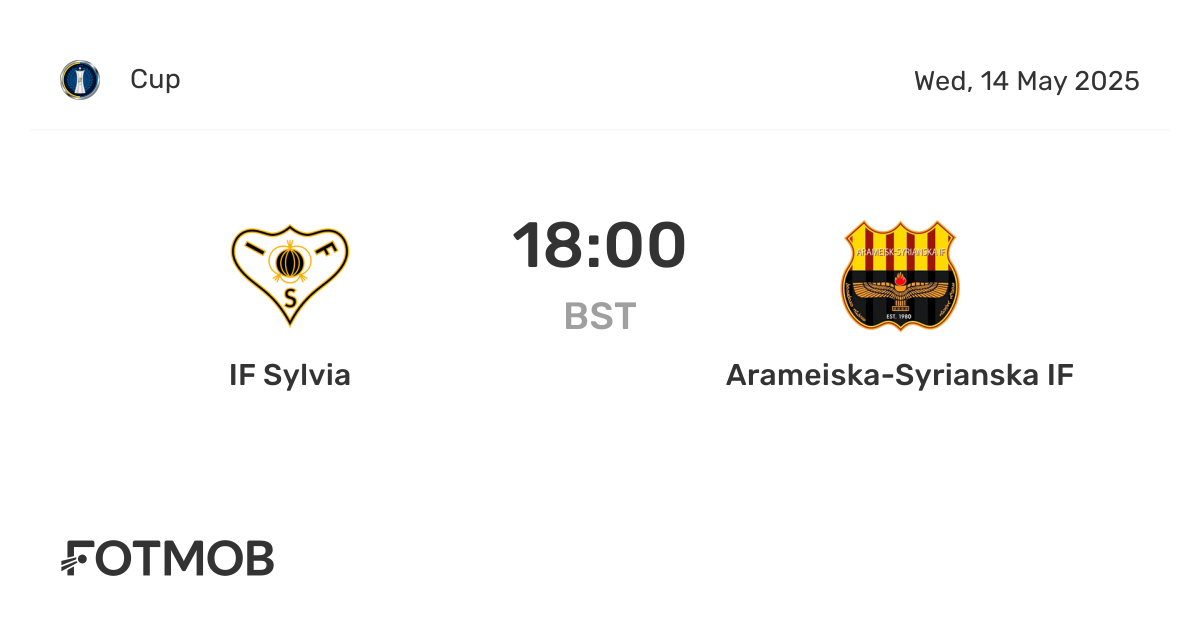 IF Sylvia vs Arameiska-Syrianska IF - marcador en vivo, alineaciones ...