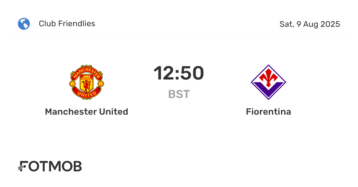 Manchester United vs Fiorentina - live score, predicted lineups and H2H ...