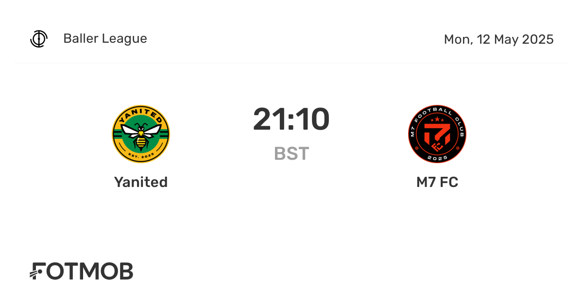 Yanited vs M7 FC - live score, predicted lineups and H2H stats