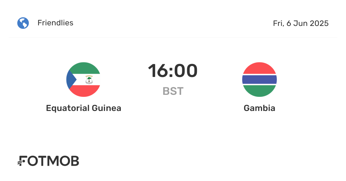 Guinea Ecuatorial vs Gambia - marcador en vivo, alineaciones previstas ...