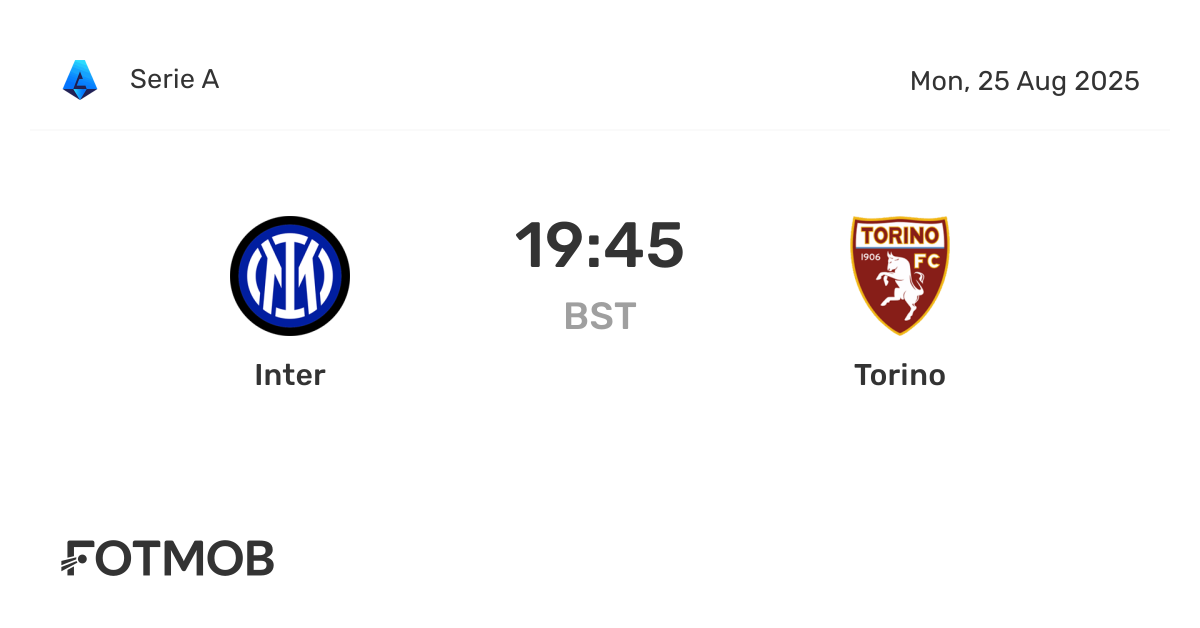 Inter vs Torino - live score, predicted lineups and H2H stats