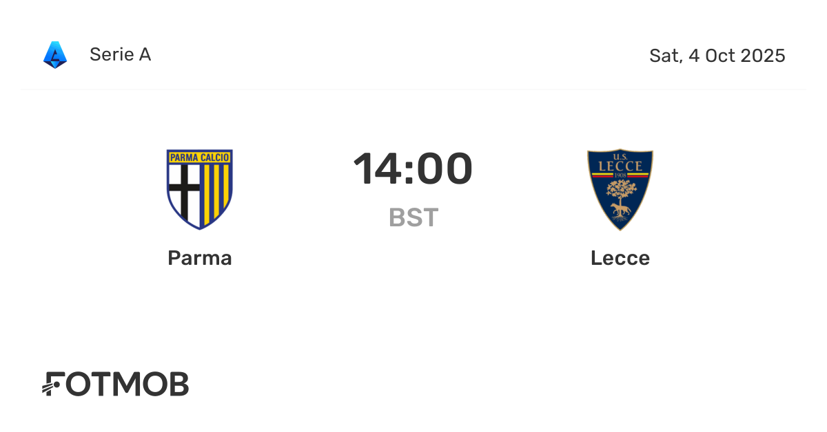 Parma vs Lecce - live score, predicted lineups and H2H stats