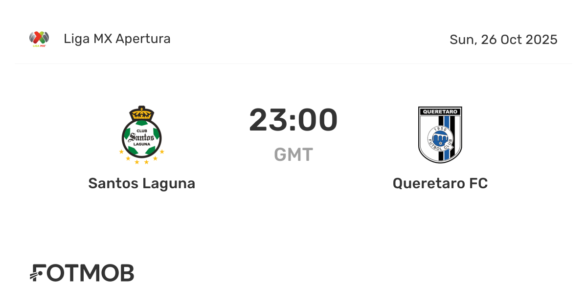 Santos Laguna vs Queretaro FC - marcador en vivo, alineaciones ...