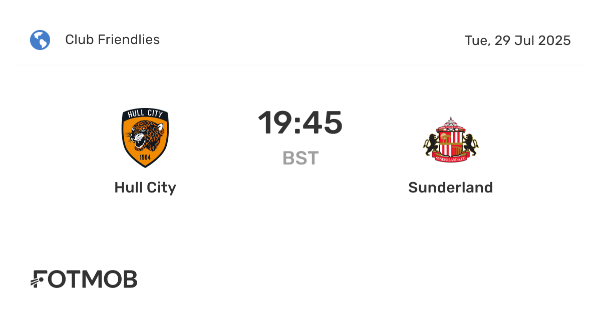 Hull City vs Sunderland - marcador en vivo, alineaciones previstas y ...