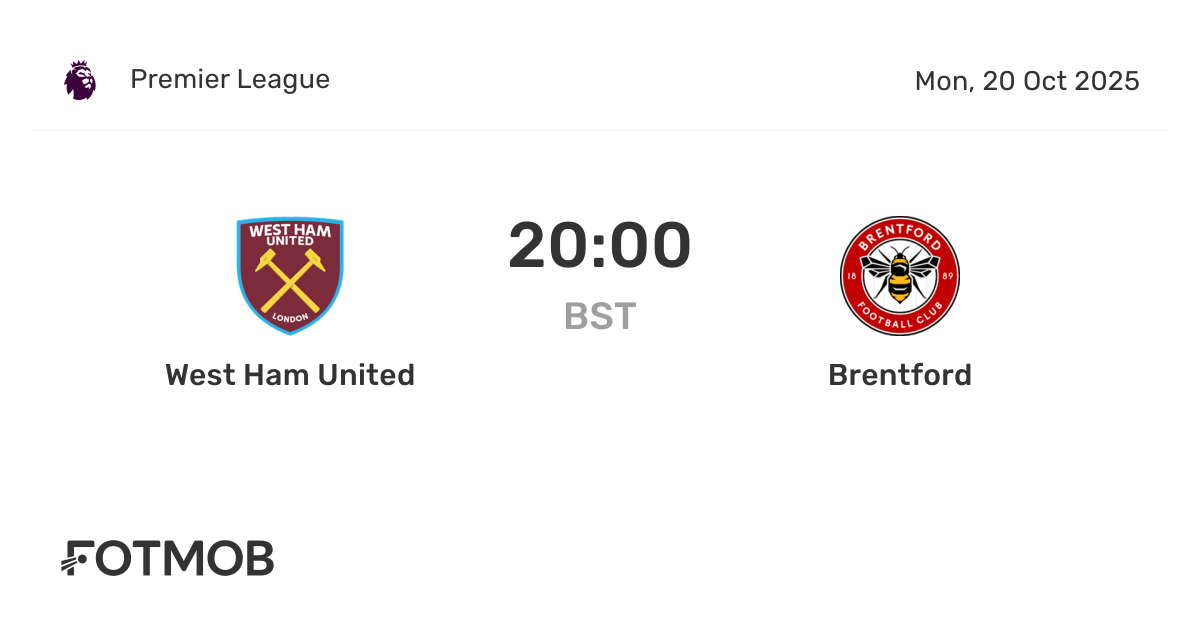 West Ham United vs Brentford - live score, predicted lineups and H2H stats