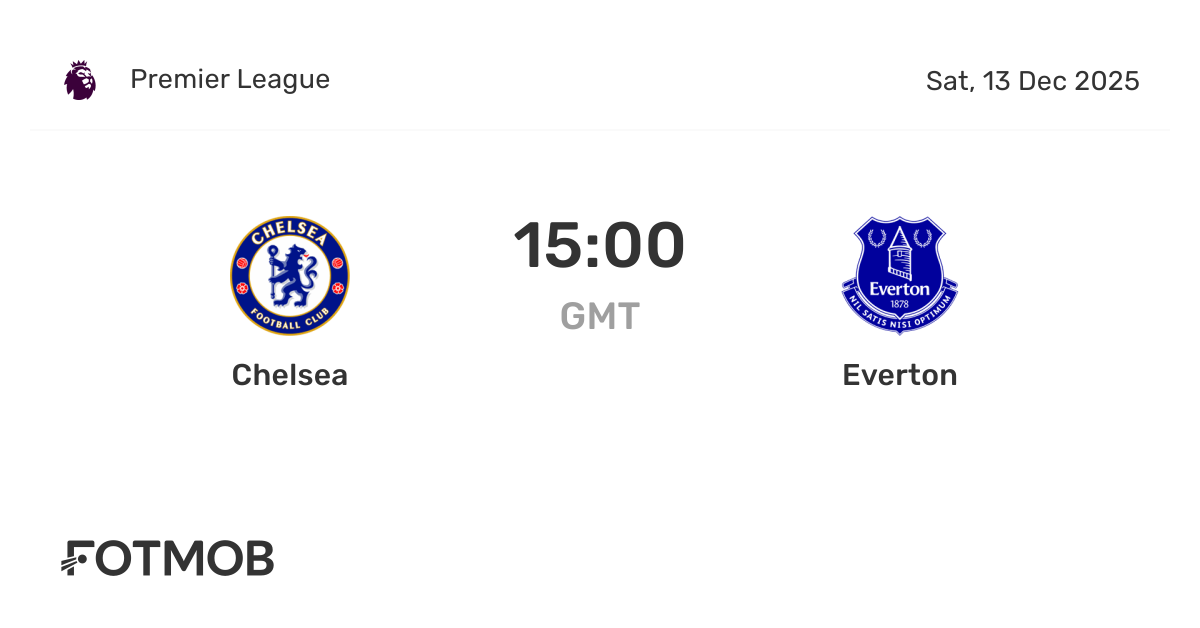 Chelsea vs Everton - live score, predicted lineups and H2H stats