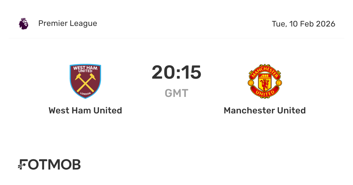 West Ham tegen Man United - live score, voorspelde opstellingen en H2H ...