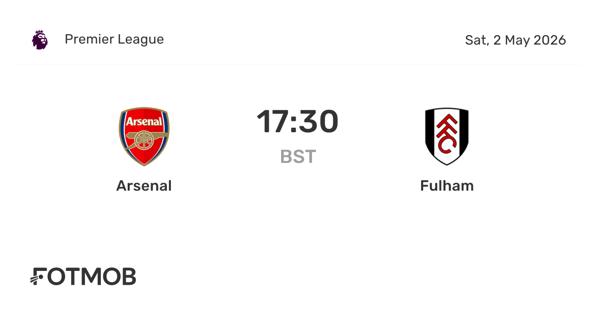 Arsenal vs Fulham - live score, predicted lineups and H2H stats