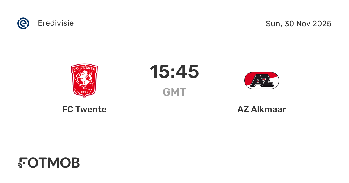 FC Twente vs AZ Alkmaar - live score, predicted lineups and H2H stats