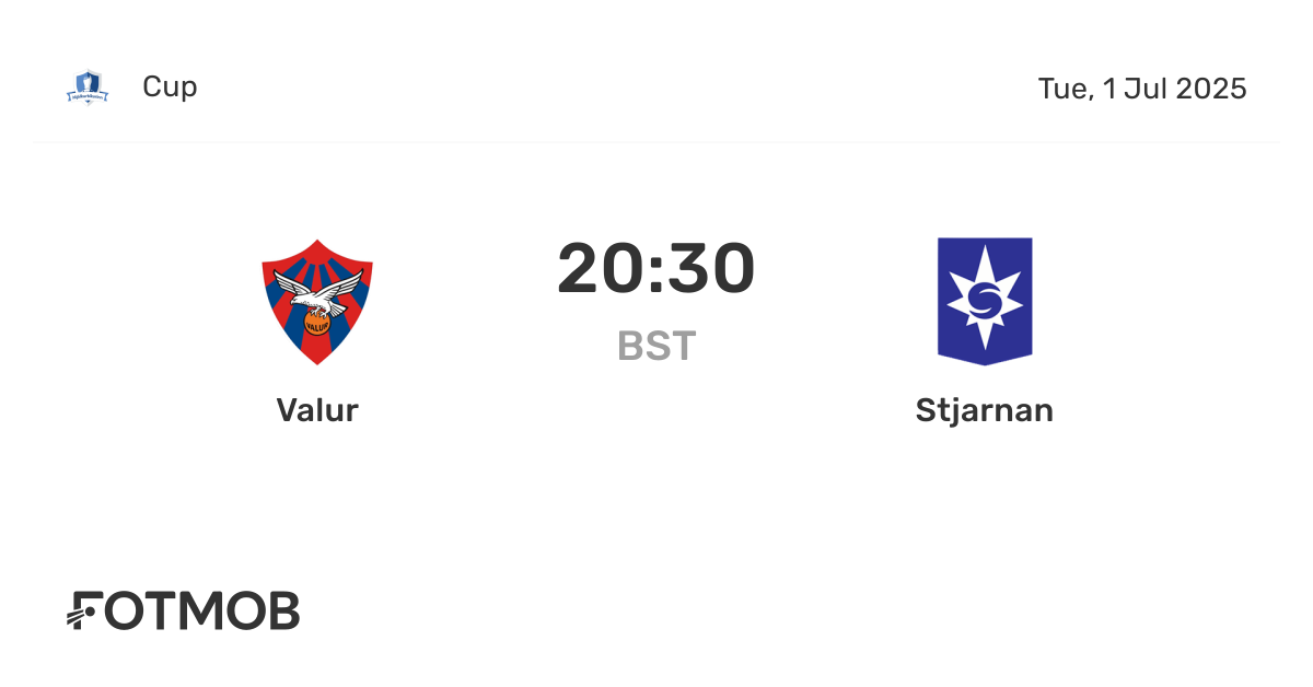 Valur vs Stjarnan - live score, predicted lineups and H2H stats