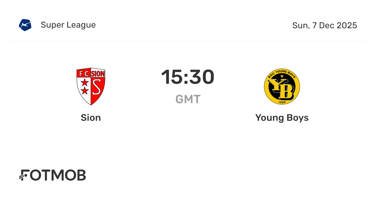 Sion vs Young Boys - live score, predicted lineups and H2H stats