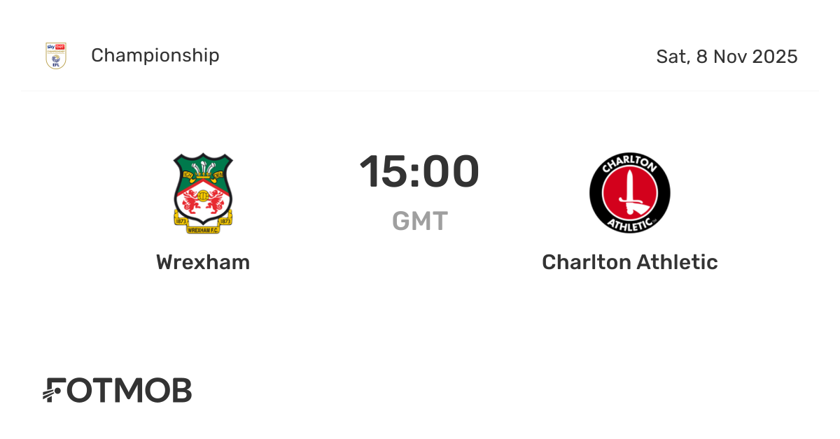 Wrexham vs Charlton Athletic - live score, predicted lineups and H2H stats