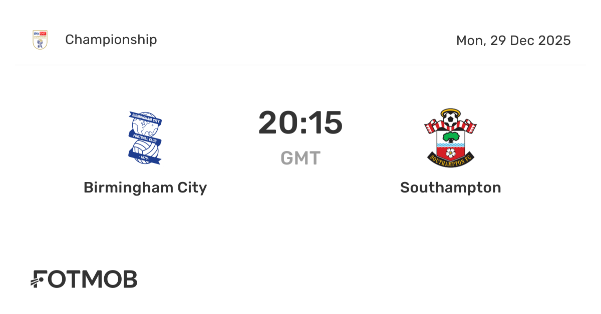 Birmingham vs Southampton - live score, predicted lineups and H2H stats