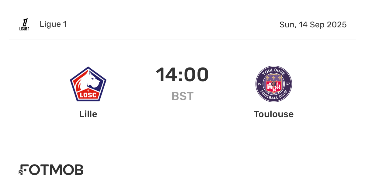 Lille vs Toulouse - live score, predicted lineups and H2H stats