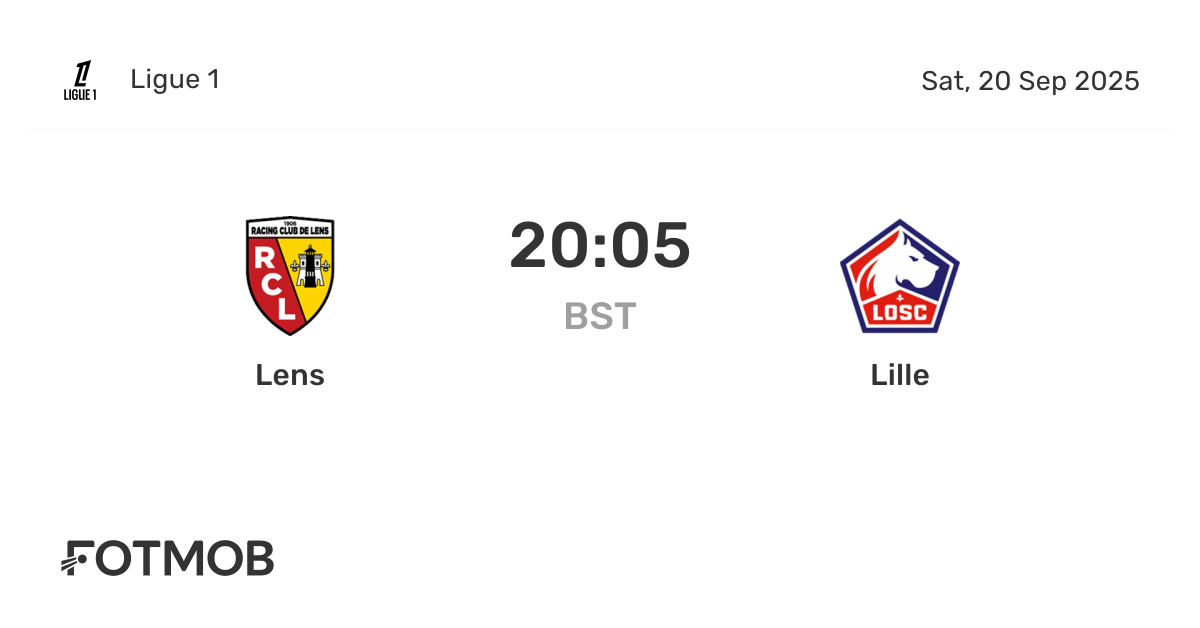 Lens vs Lille - live score, predicted lineups and H2H stats